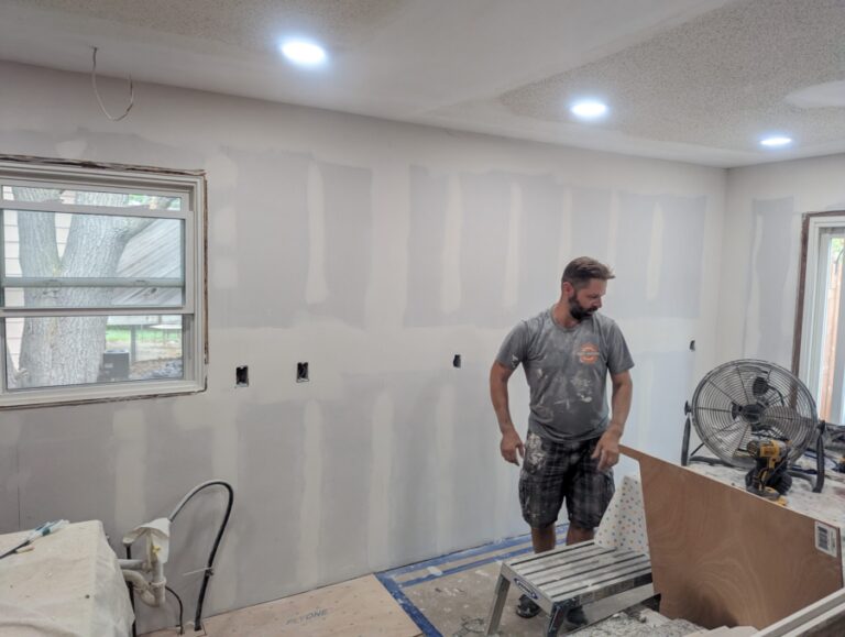 Full drywall sheet install for updated kitchen - My Guy of MN